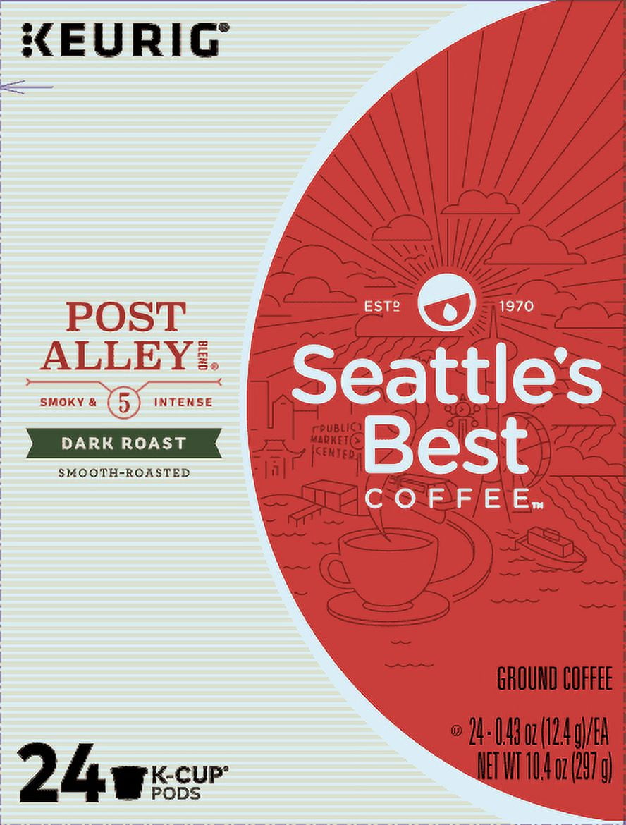Seattle's Best Coffee, Post Alley Blend Dark Roast K-Cup Coffee Pods ...