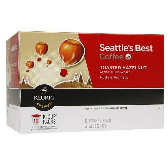 Seattle's Best Flavored Coffee K-Cup Pods, Toasted Hazelnut, 10 CT ...