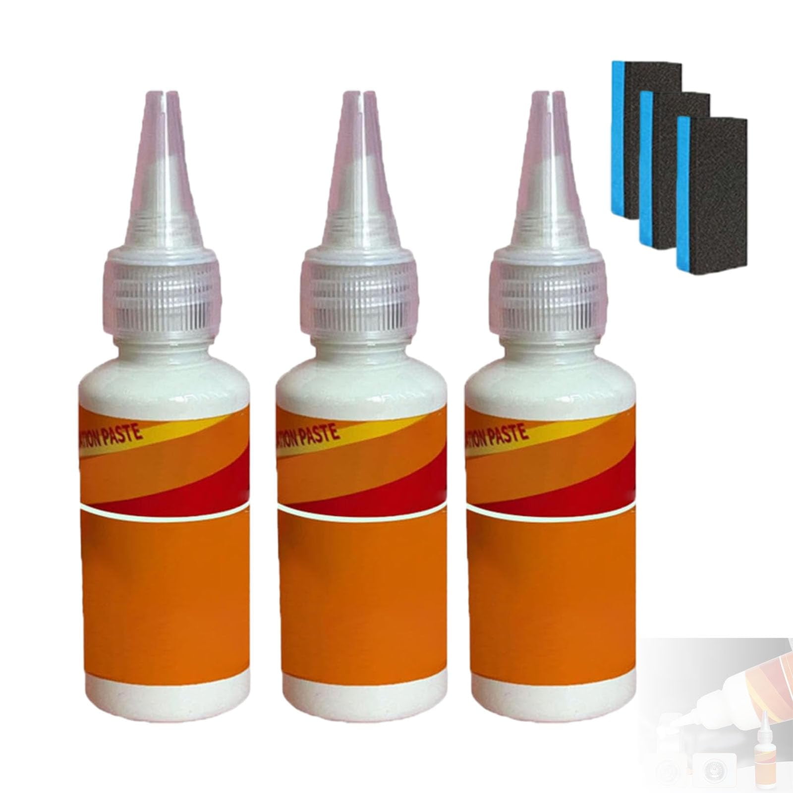 Seattleget 60ml Chrome & Metal Polish Cream with Sponge, Multifunction ...
