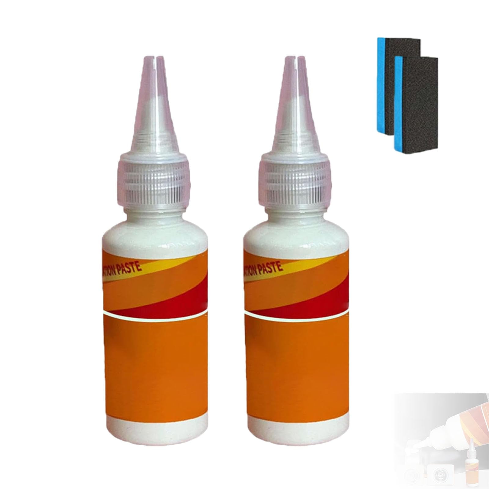 Seattleget 60ml Chrome & Metal Polish Cream with Sponge, Multifunction Rust Remover, 2025 New ...