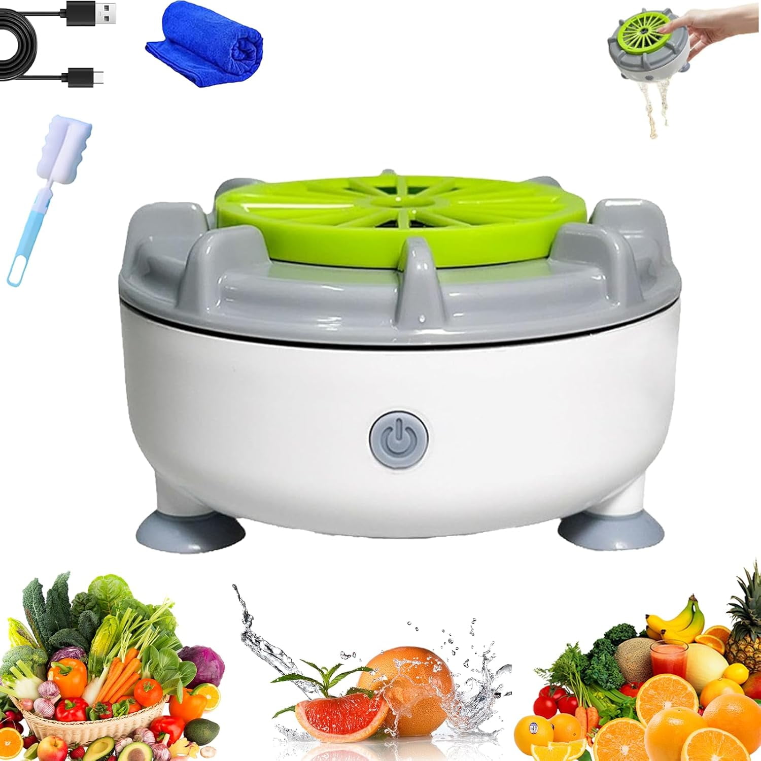 Seattleget Efficient Portable Fruit and Vegetable Washers, 5 Styles of ...