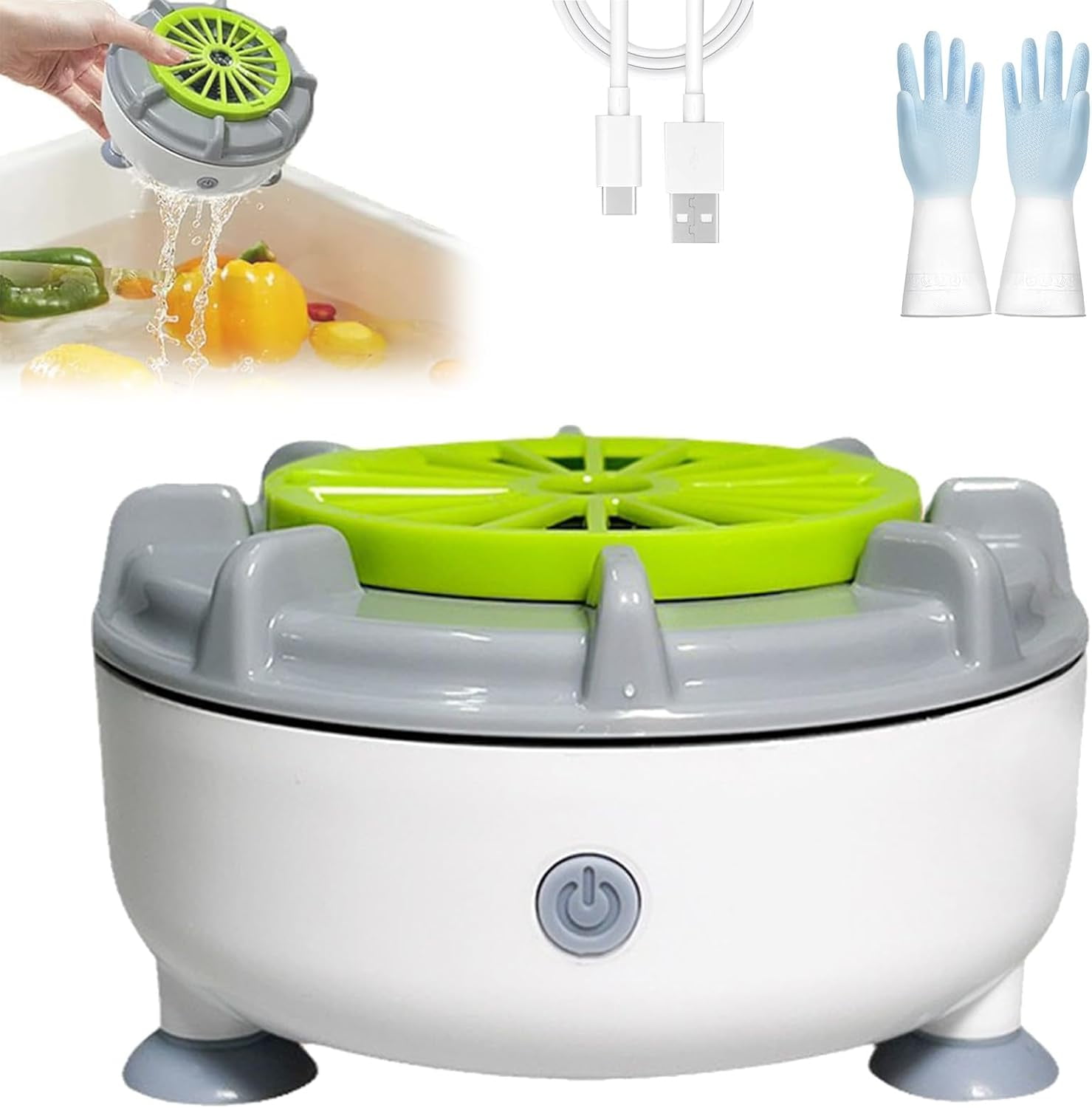 Seattleget Efficient Portable Fruit and Vegetable Washers, Ultrasonic ...