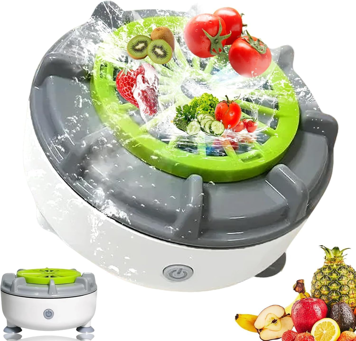 Seattleget Efficient Portable Fruit and Vegetable Washers, Upgraded ...