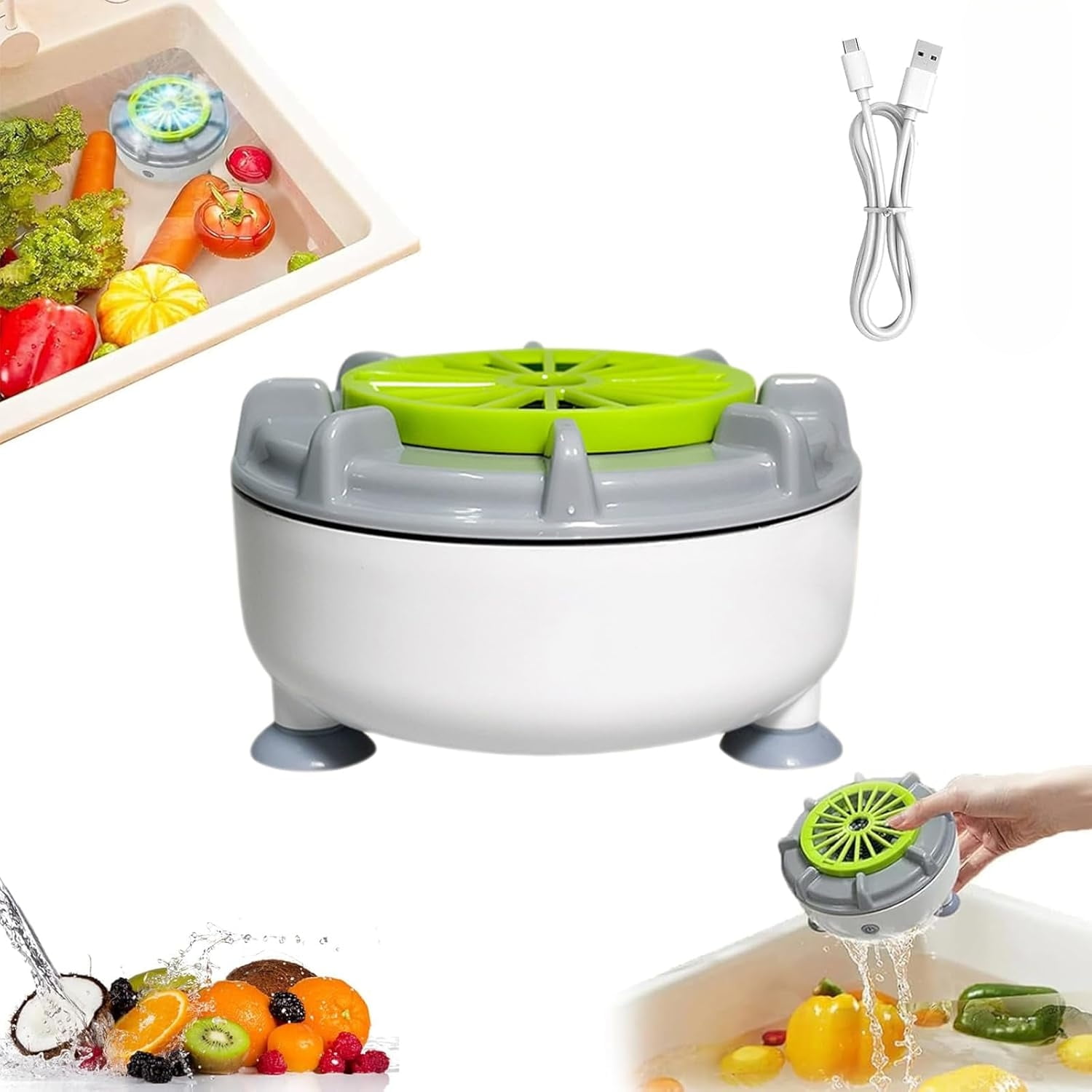 Seattleget Efficient Portable Fruit and Vegetable Washers, 2025 New ...