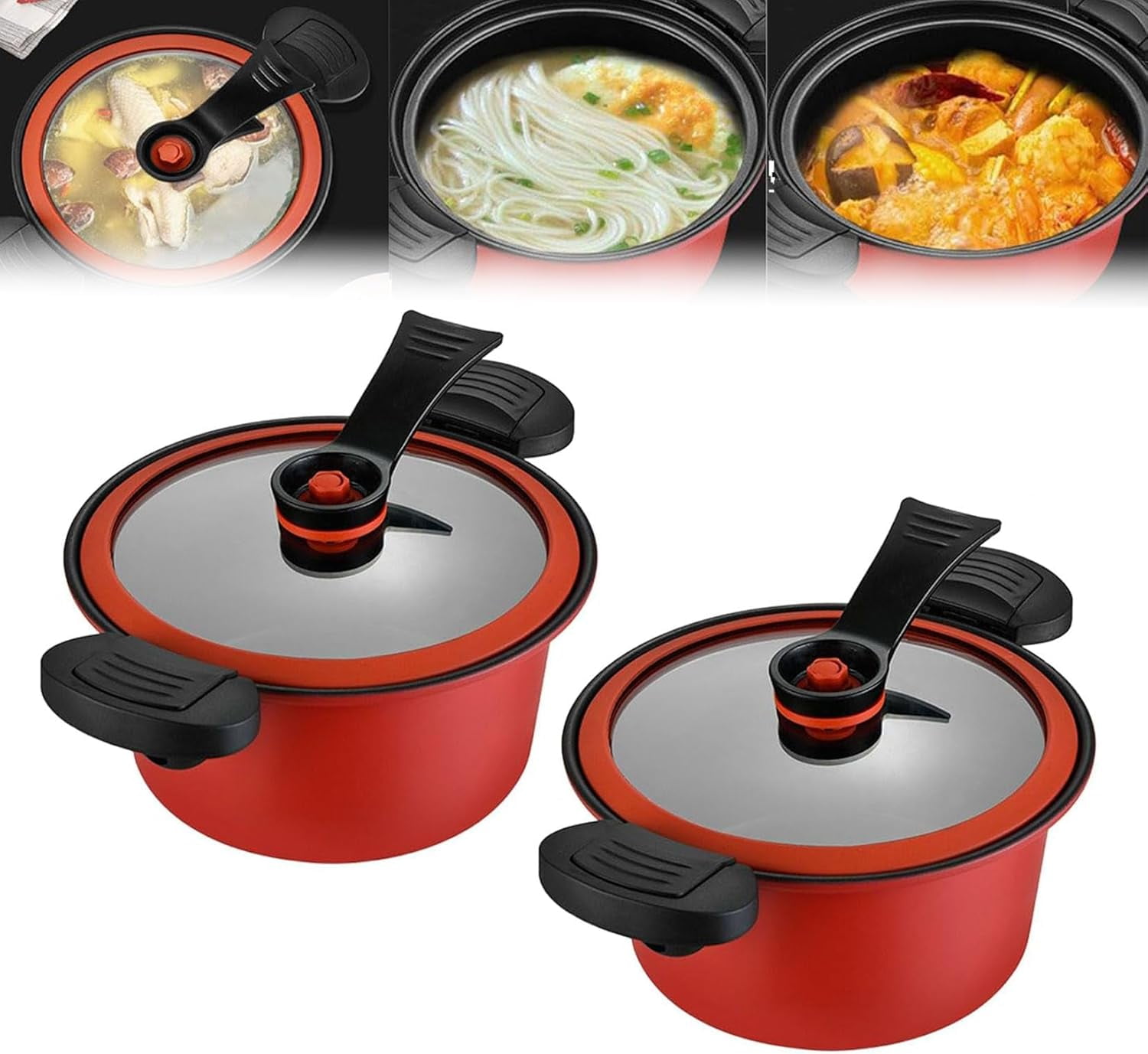 Seattleget Micro Pressure Stockpot,Gas Stove/Open Fire Induction Cooker ...