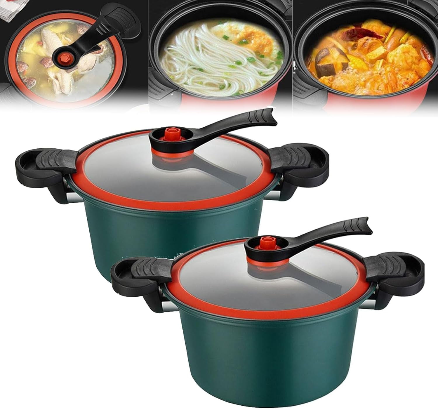 Seattleget Micro Pressure Stockpot,Gas Stove/Open Fire Induction Cooker ...