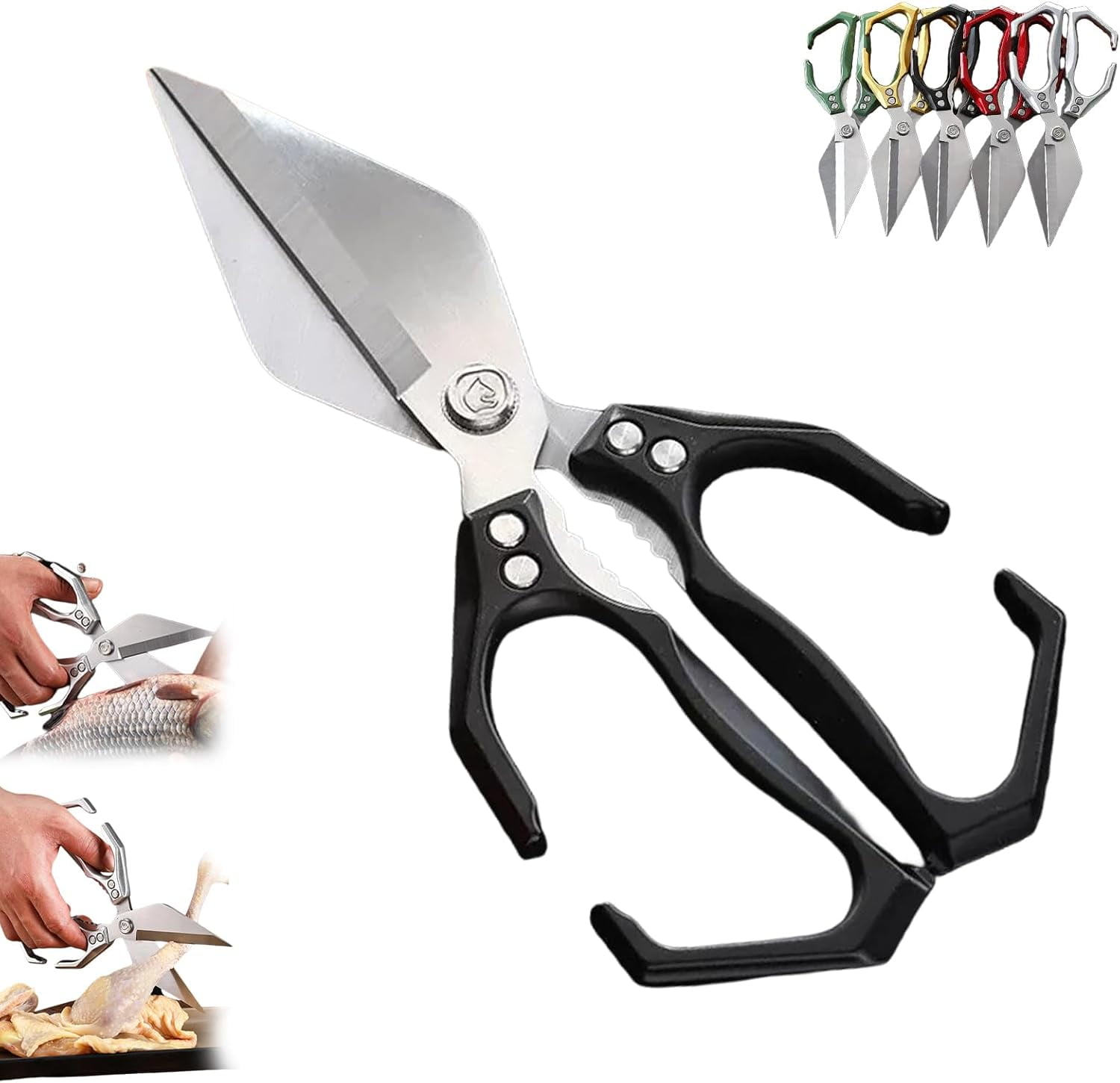 Seattleget Multifunctional Heavy-Duty Kitchen Shears,Konluka Kitchen ...