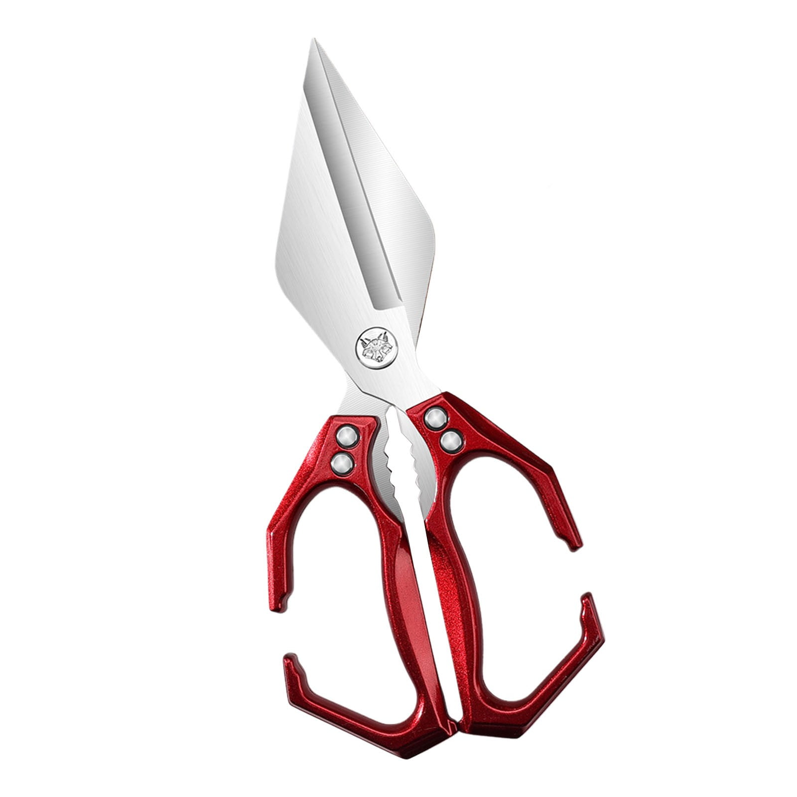 Seattleget Multifunctional Heavy-Duty Kitchen Shears Red, Sharp ...