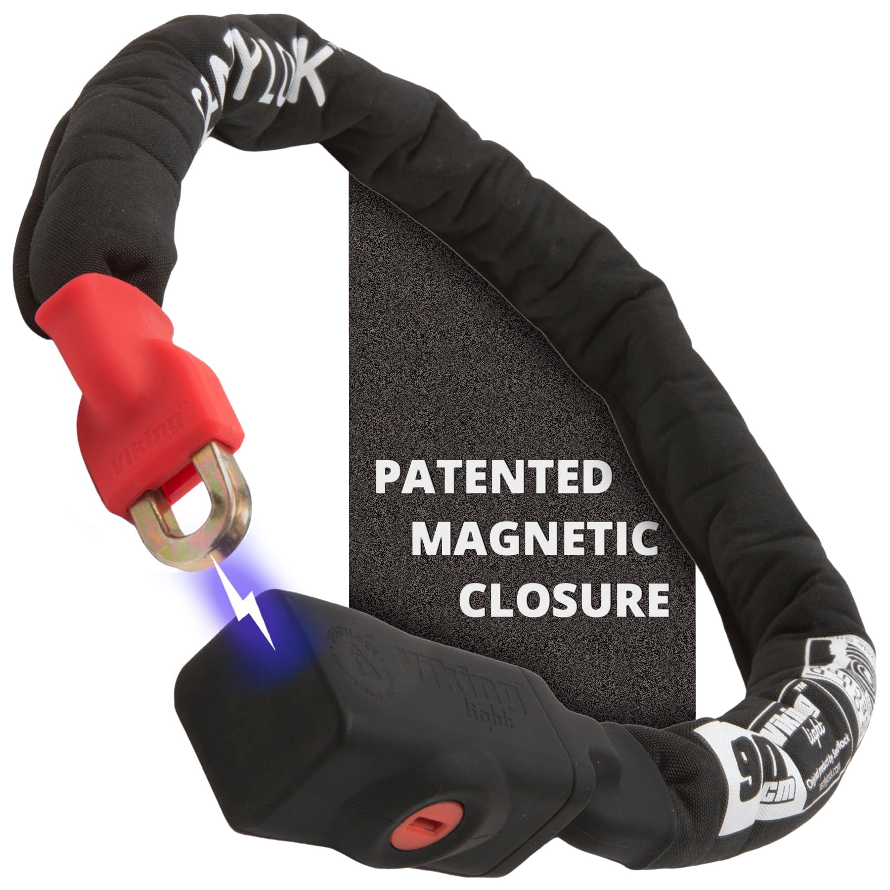 Seatylock Viking Bike Chain Lock with Key - Magnetic Patented Sold ...