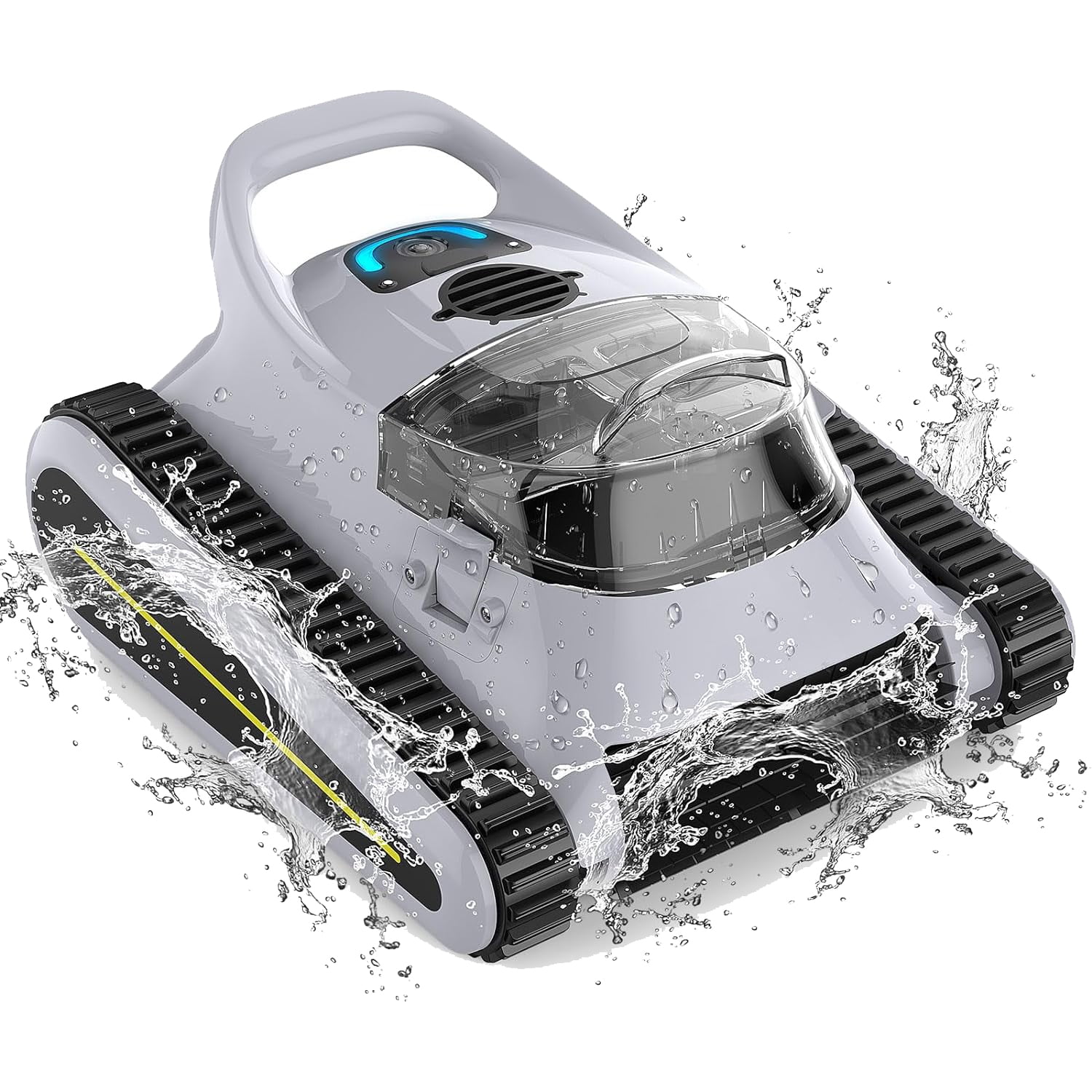 Seauto Crab Robotic Pool Cleaner, Cordless Vacuum for Inground & Above ...