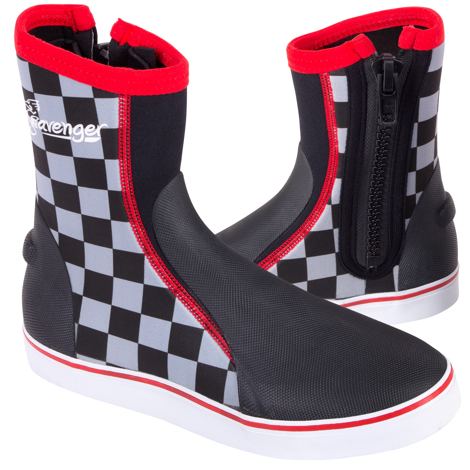 Seavenger Atlantis 3mm Neoprene Dive Booties(Checkerboard, 12 ...