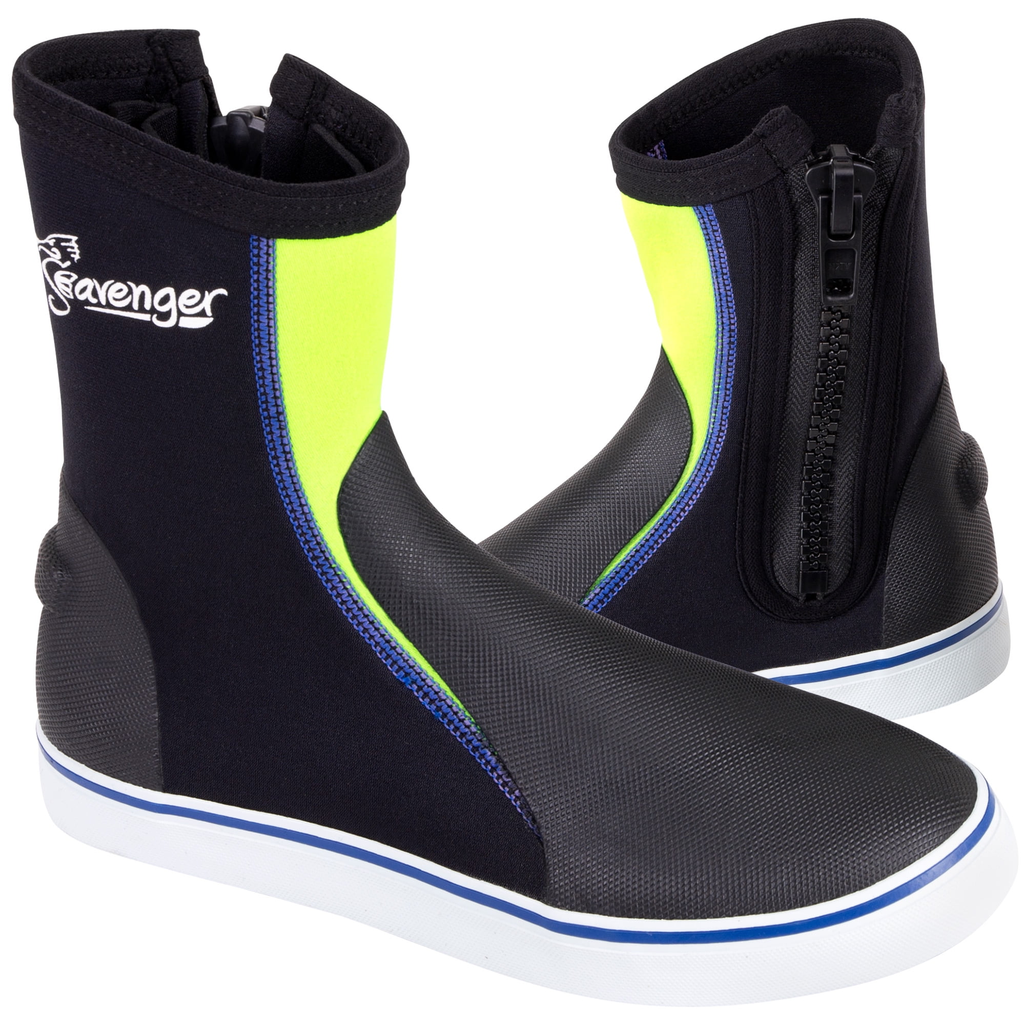 Seavenger Atlantis 3mm Neoprene Dive Booties (Green, 4) - Walmart.com
