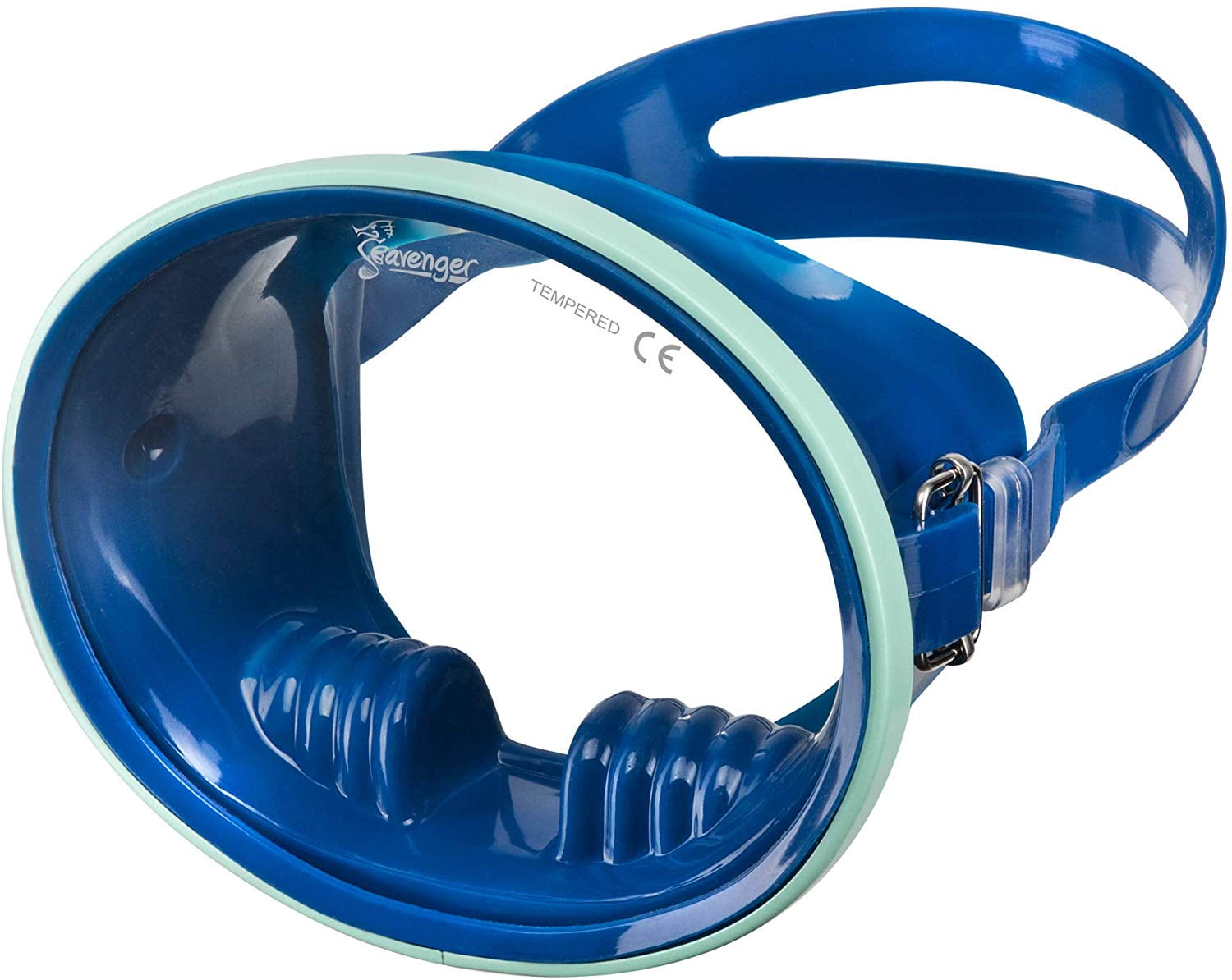 Seavenger Hydra Retro Oval Snorkeling Dive Mask (Cobalt/Mint) - Walmart.com