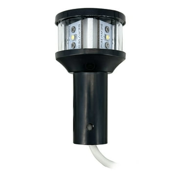 Perko 1460DP5CHR Coastal Series Reduced Glare White All-Round Pole Lights - 42" Pole - Walmart.com