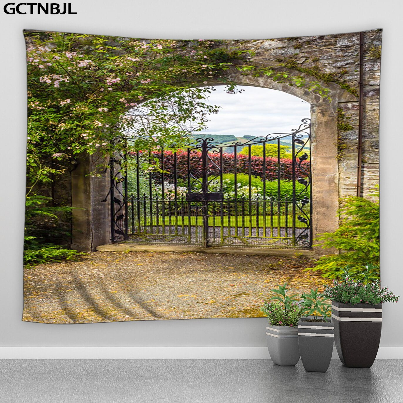 Seaview Room Tapestry Sea Coconut Tree Wall Hanging Beach Tapestries 3D ...