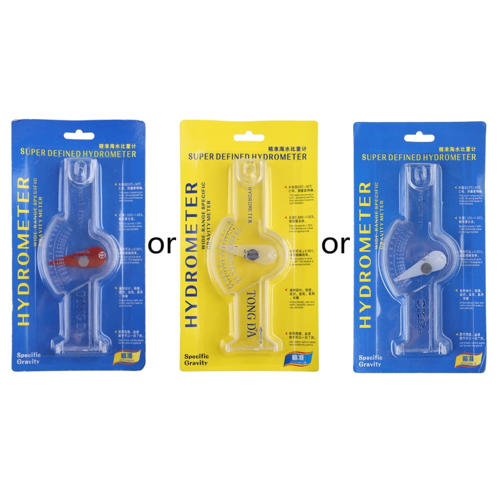 Seawater Hydrometer for Aquarium Seawater Densimeter Salinity Meter ...