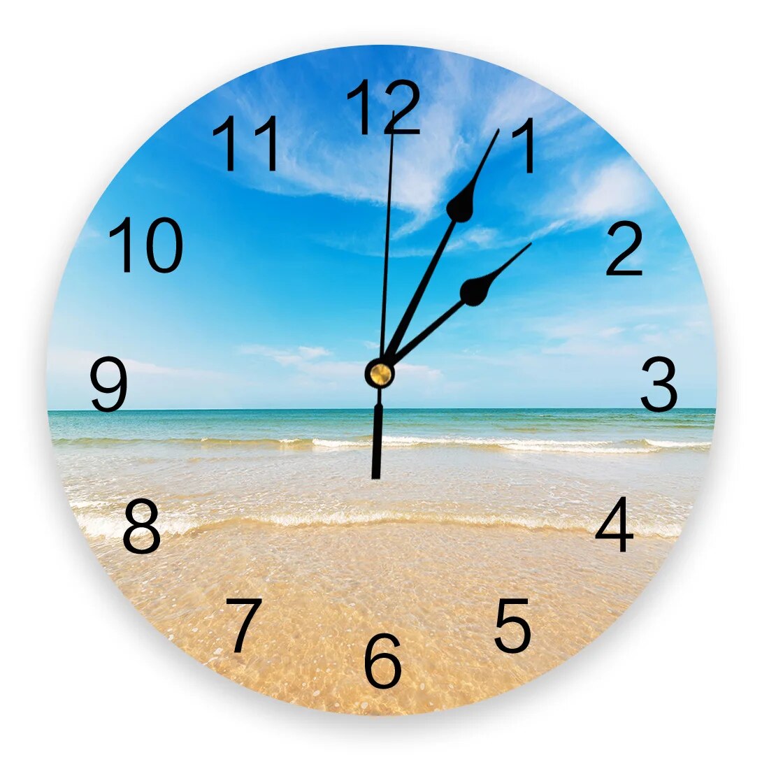 Seawater Ocean Wall Clock Home r Silent Wall Clock Modern Design Living ...