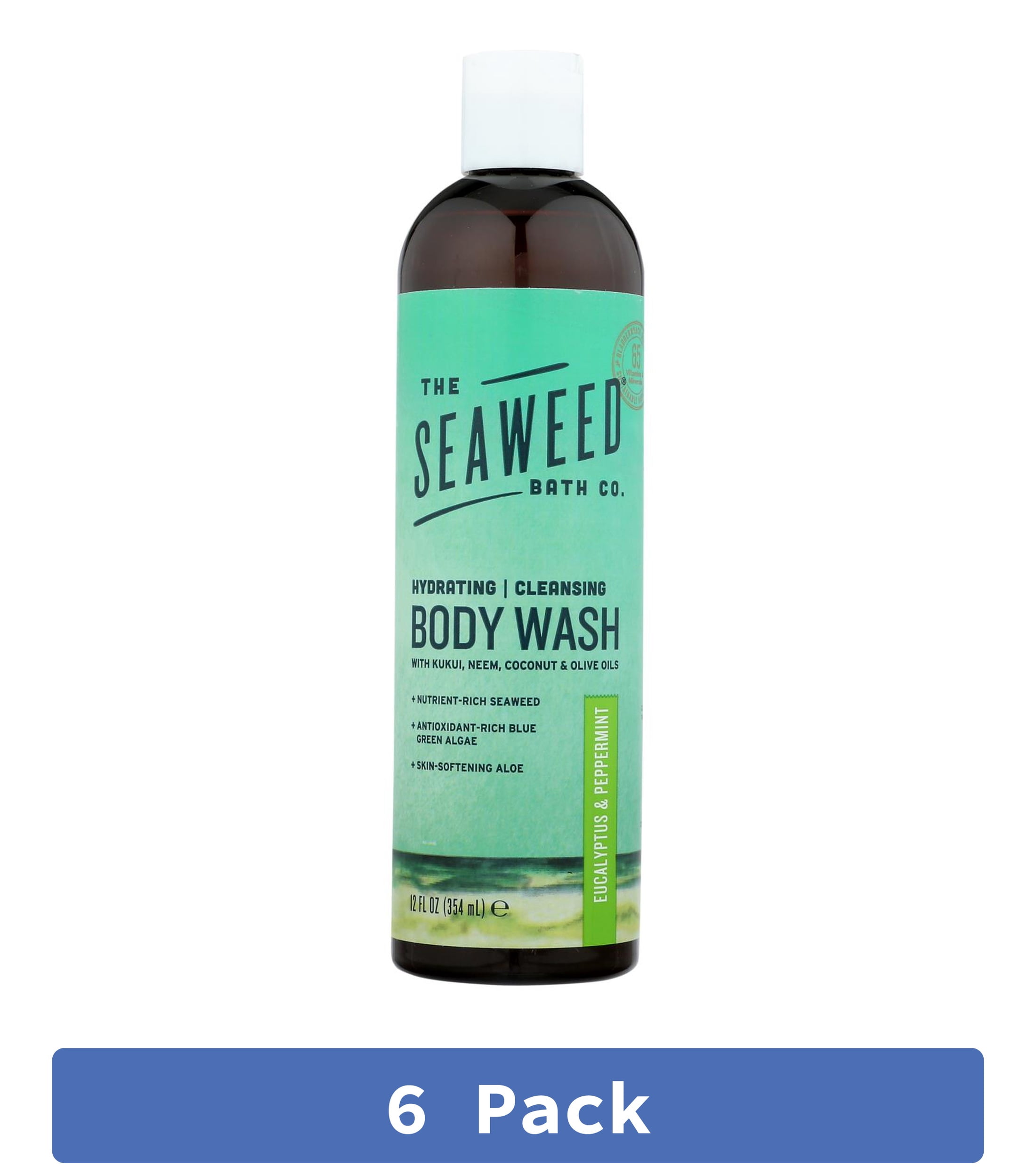 Seaweed Bath Company Body Wash Hydrate Eucalyptus 12 fl oz (Pack Of 6 ...