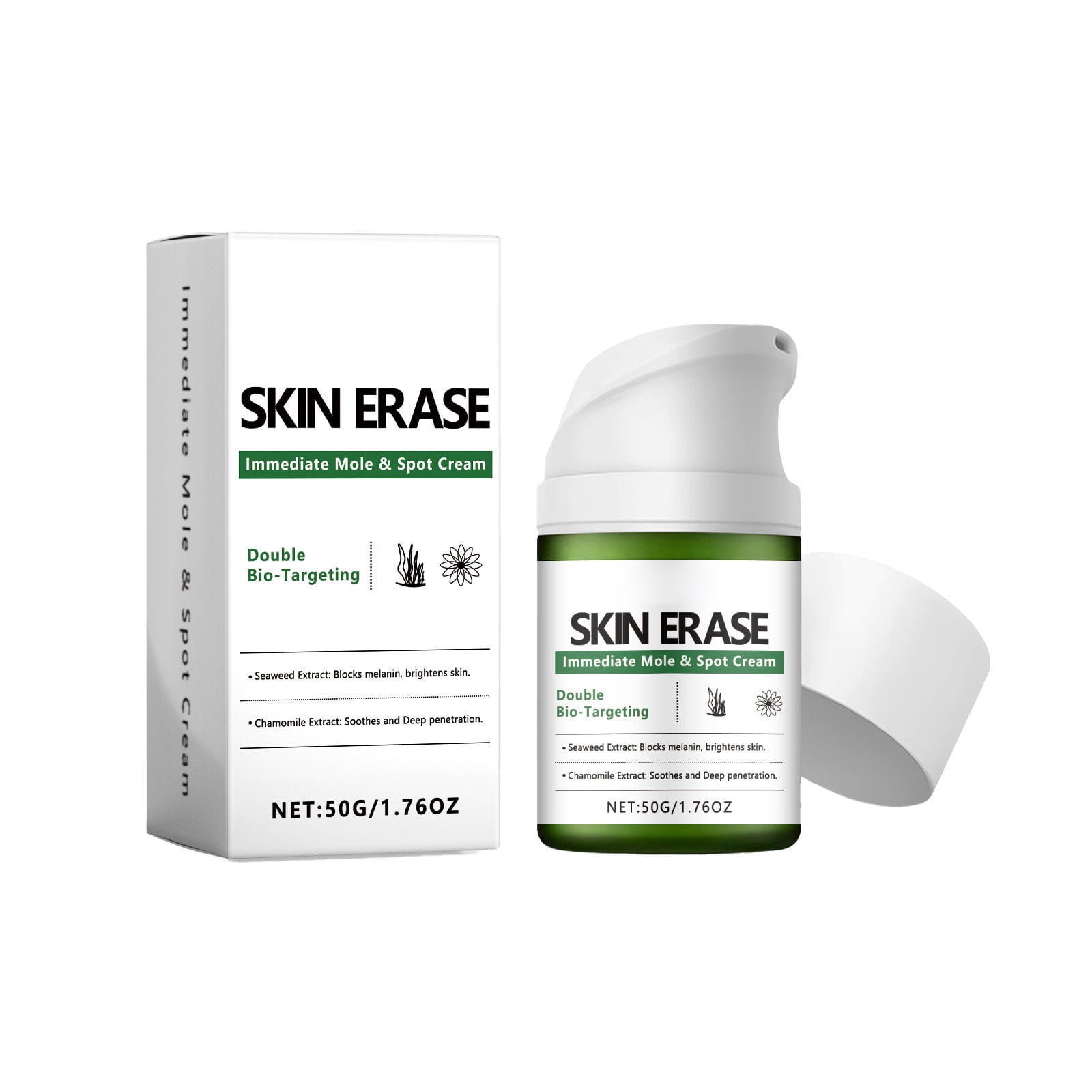 Seaweed & Chamomile Double Bio-Targeting Skin Erase Immediate Mole ...