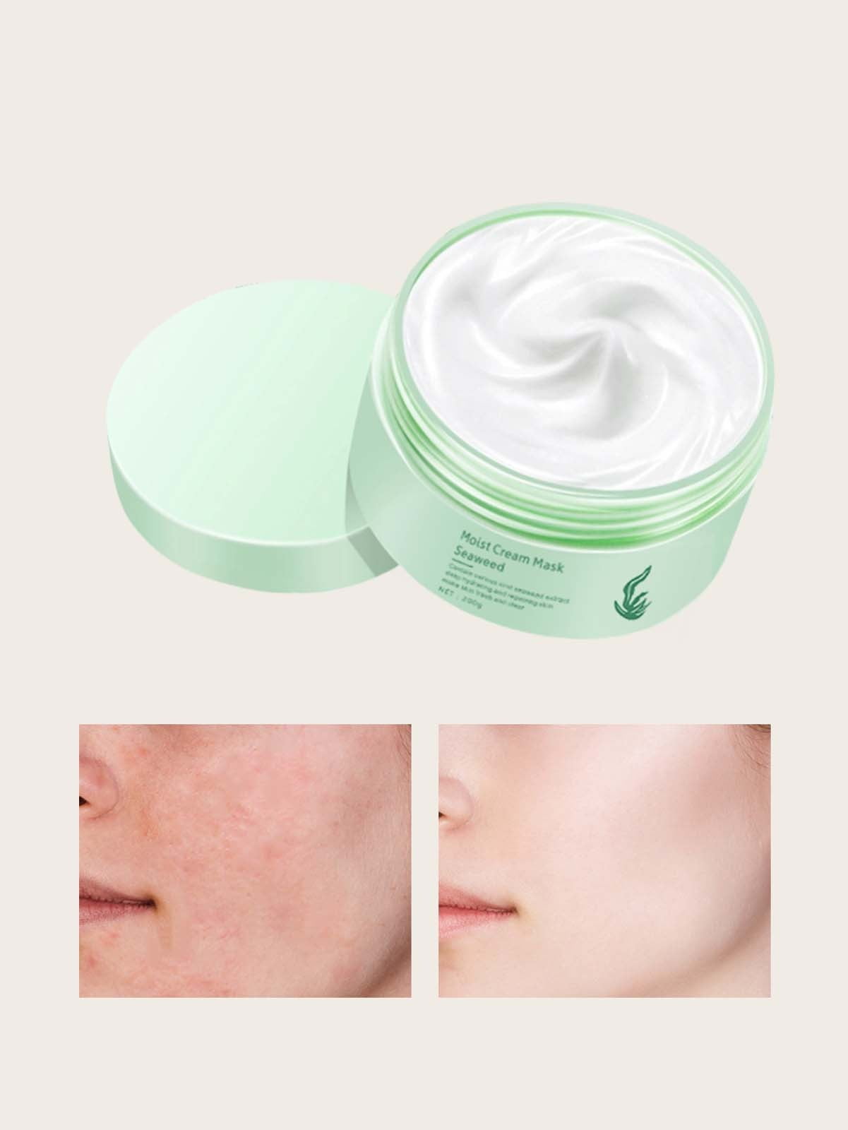 Seaweed Facial Mask Mud Film Facial Mask Peel Off Sleep Self Care Sheet ...