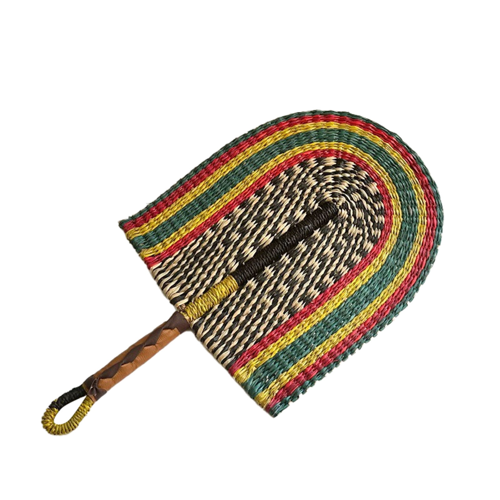 Seaweed Weaving Fan Nordic Hand Woven Africans Elements Fans Portable ...
