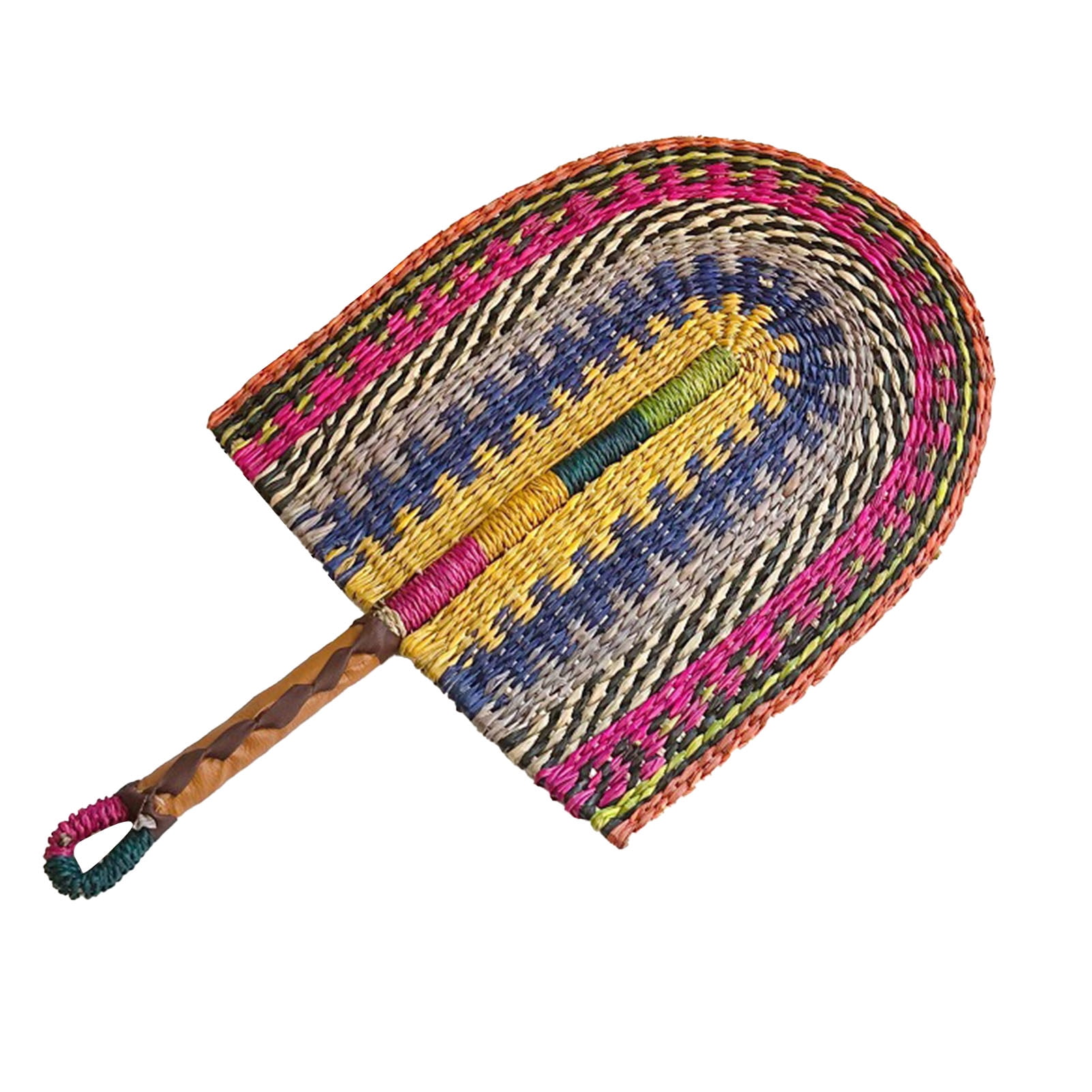 Seaweed Weaving Fan Nordic Hand Woven Africans Elements Fans Portable ...