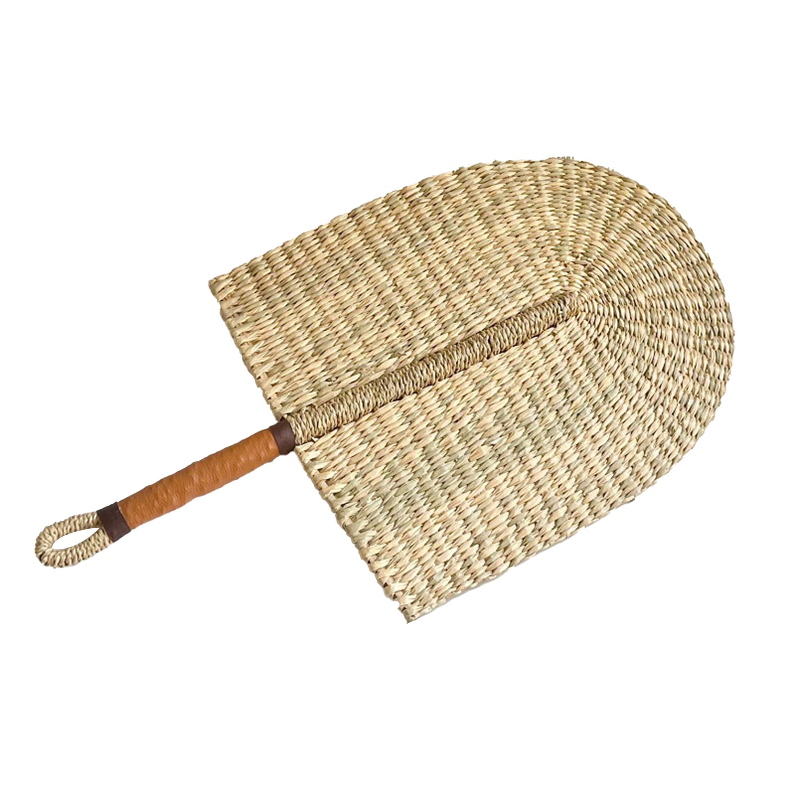 Seaweed Weaving Fan Nordic Hand Woven Africans Elements Fans Portable ...
