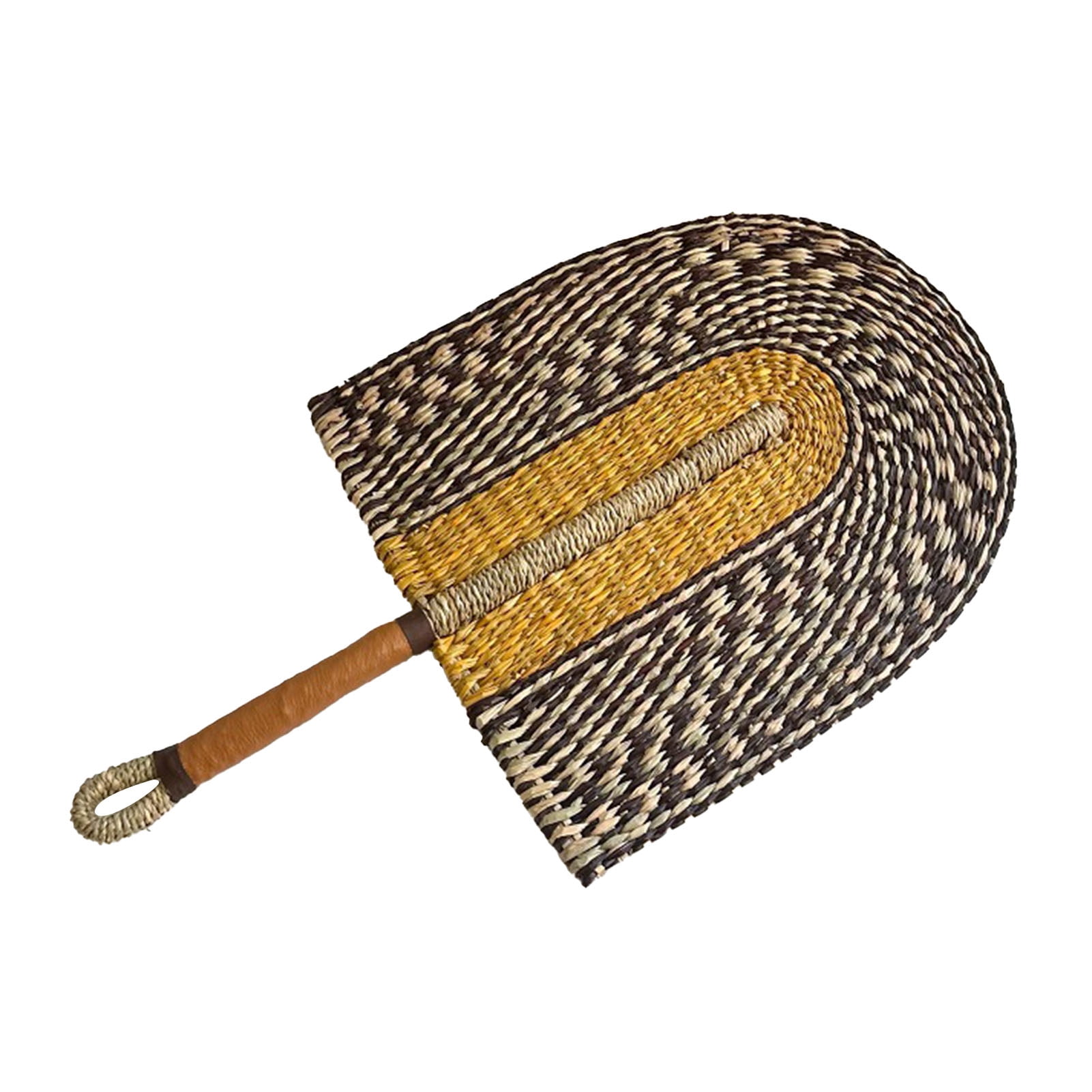 Seaweed Weaving Fan Nordic Hand Woven Africans Elements Fans Portable ...