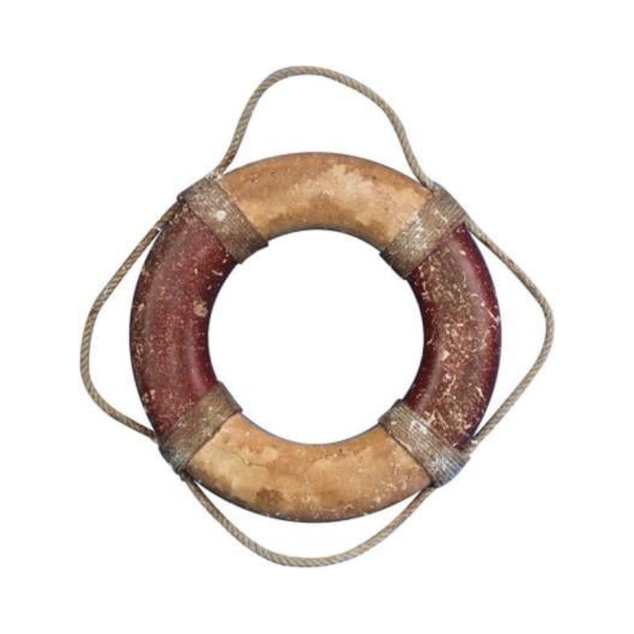 Seaworn Decorative Red and White Vintage Lifering 15" - Beach Wall ...