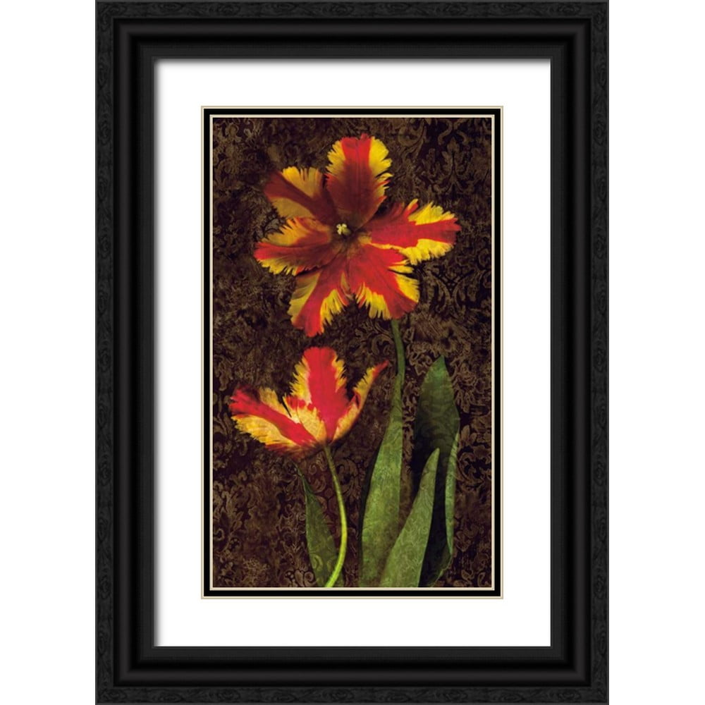 Seba, John 10x14 Black Ornate Wood Framed with Double Matting Museum ...