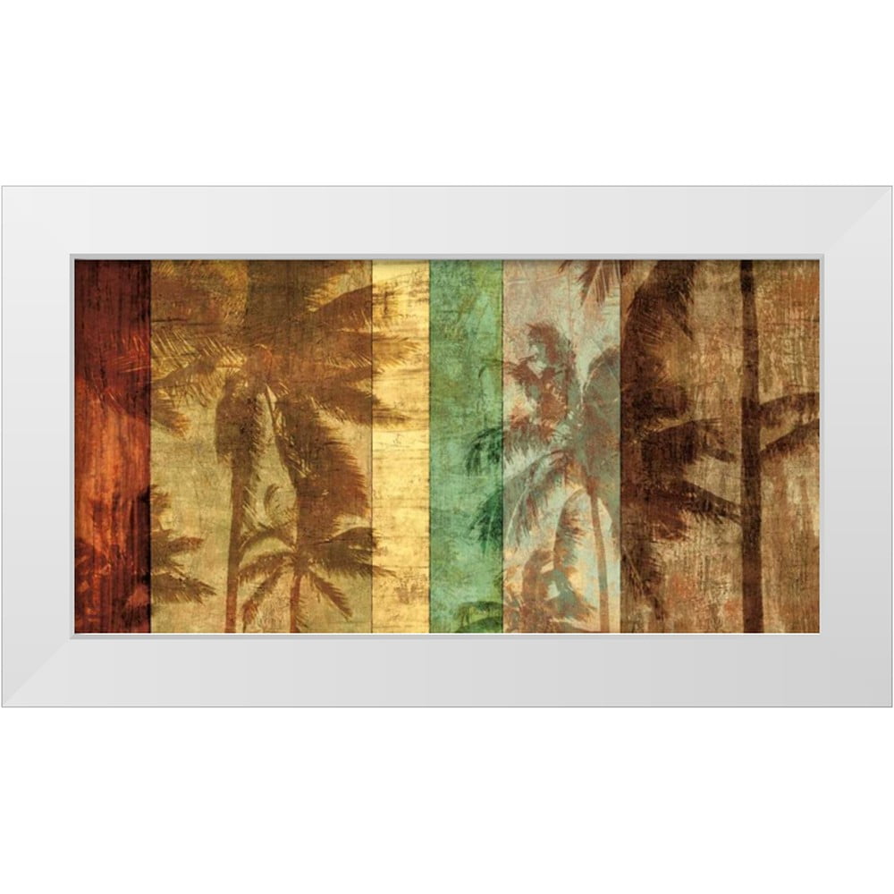 Seba, John 14x9 White Modern Wood Framed Museum Art Print Titled - Palm ...