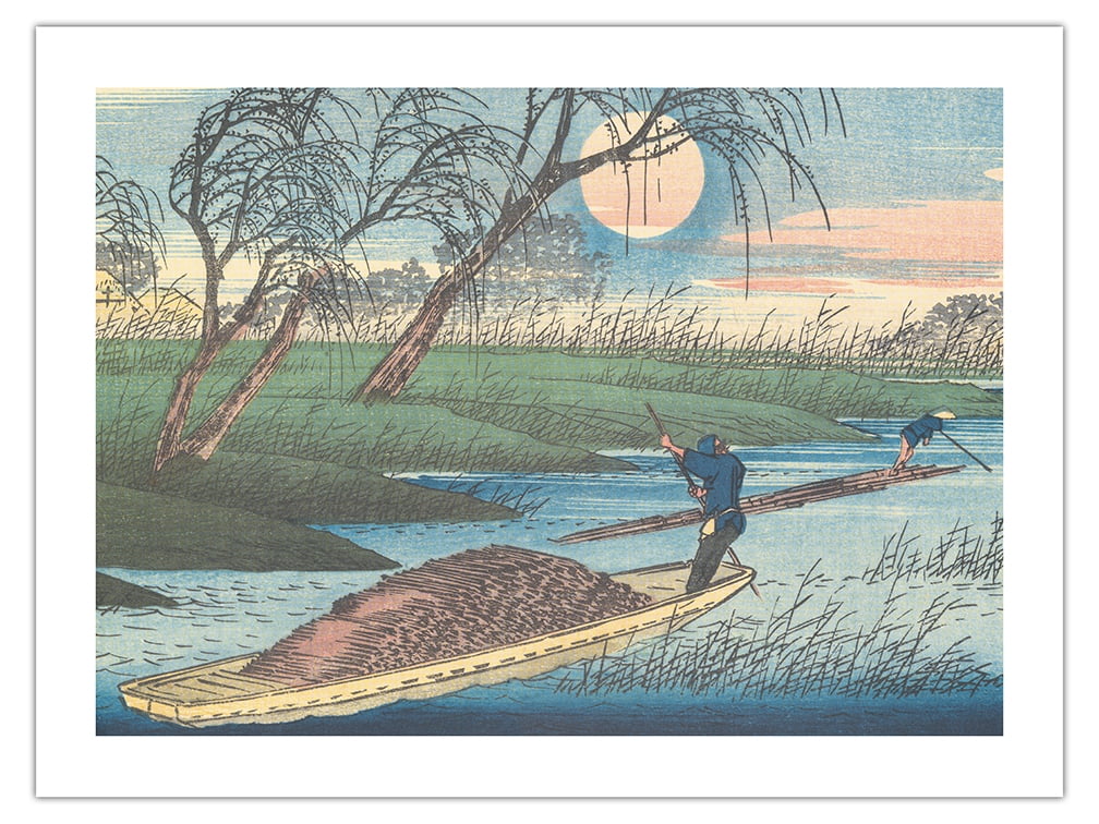 Seba Station - from Sixty-nine Stations of Kiso Road - Vintage Japanese ...