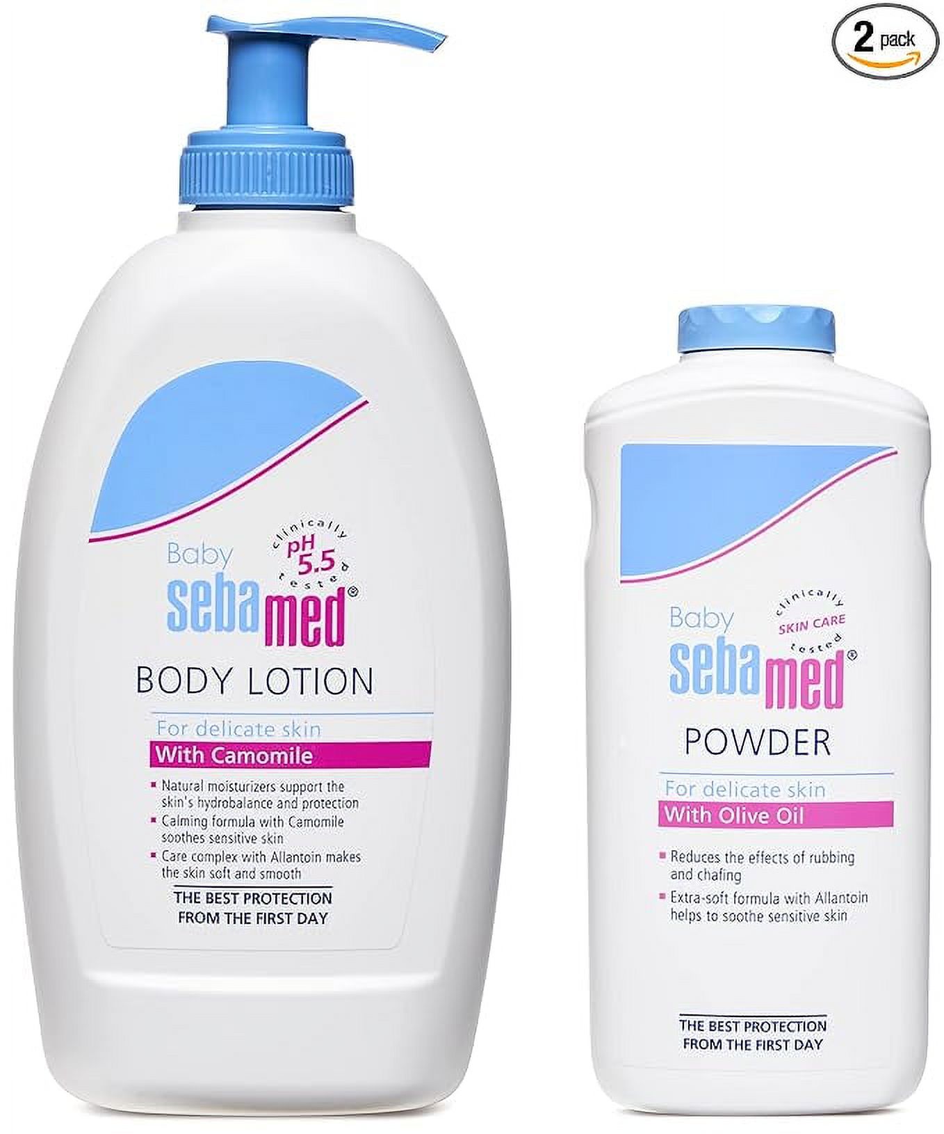 SebaMed Baby Lotion, 400ml & Baby Powder, 200g Combo - Walmart.com