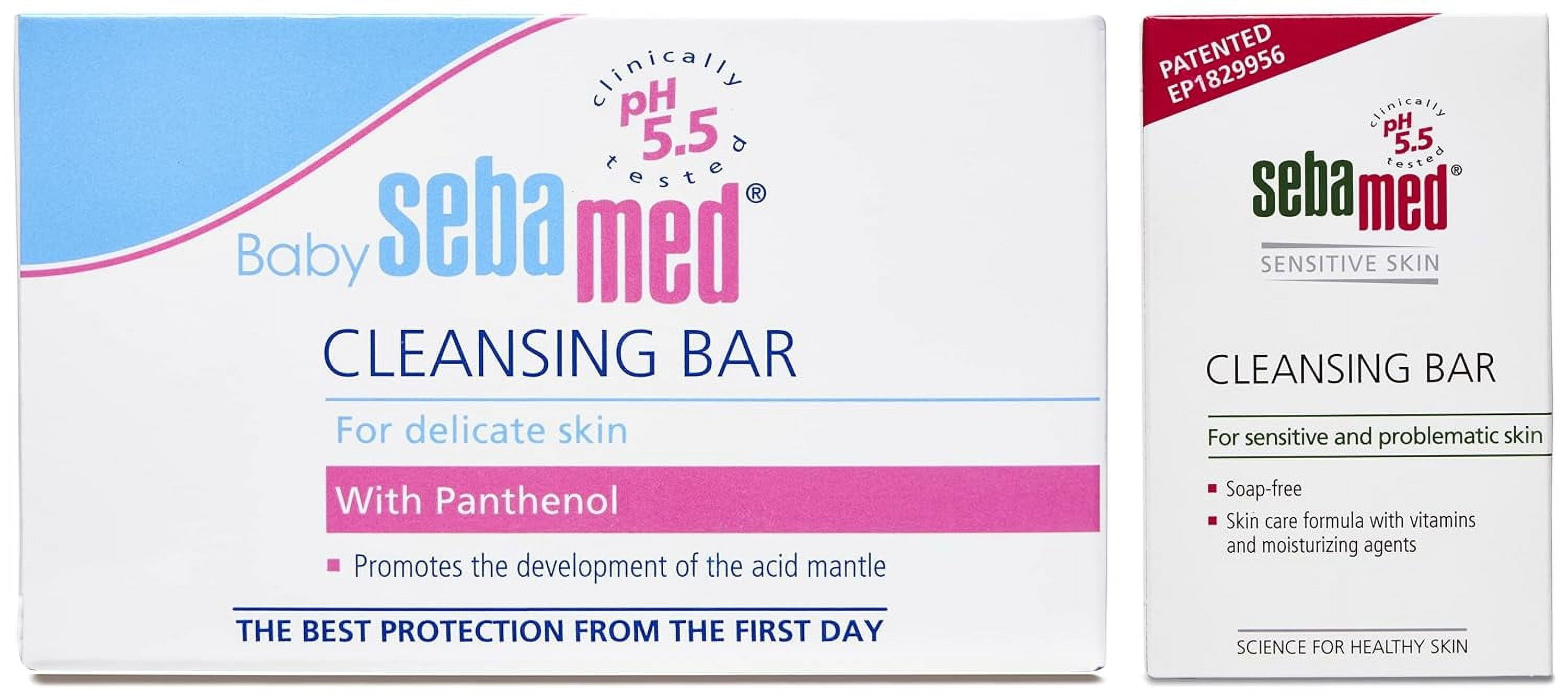 SebaMed Cleansing Bar Soap-Free for Normal to Oily Skin, 100gm and Baby ...