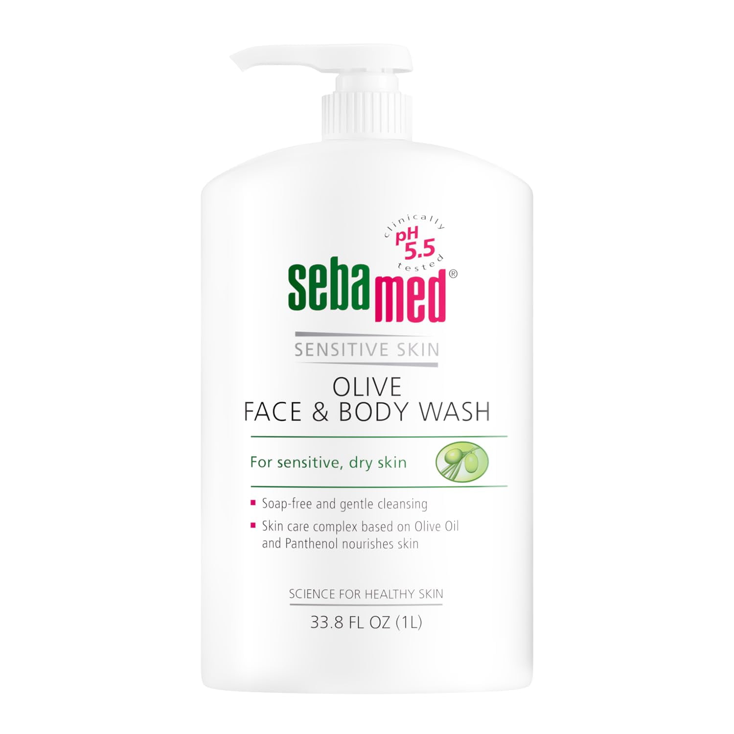 Sebamed Olive Face and Body HYZ01 Wash With Pump for Sensitive and ...