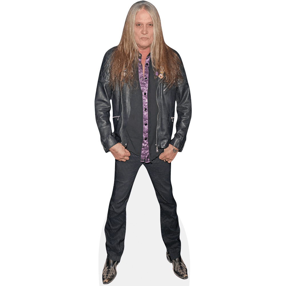 Sebastian Bach (Black Outfit) Life Size Cutout. Standee. - Walmart.com
