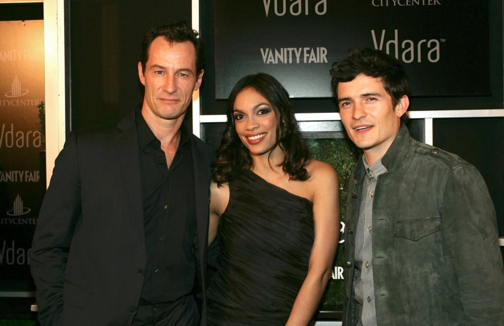 Sebastian Copeland Rosario Dawson Orlando Bloom At Arrivals For Vdara ...