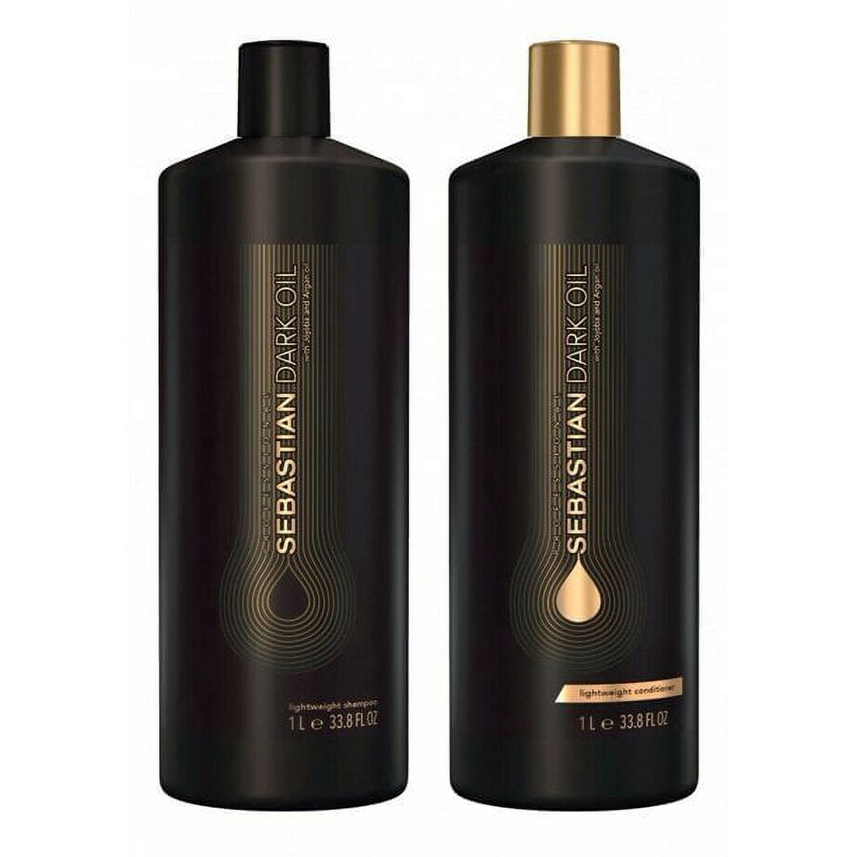 Sebastian Dark Oil Lightweight Shampoo & Conditioner Duo, 33.8 Oz for ...