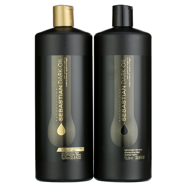 Sebastian Dark Oil Lightweight (LIGHT) Shampoo & Conditioner Set, 33.8 ...