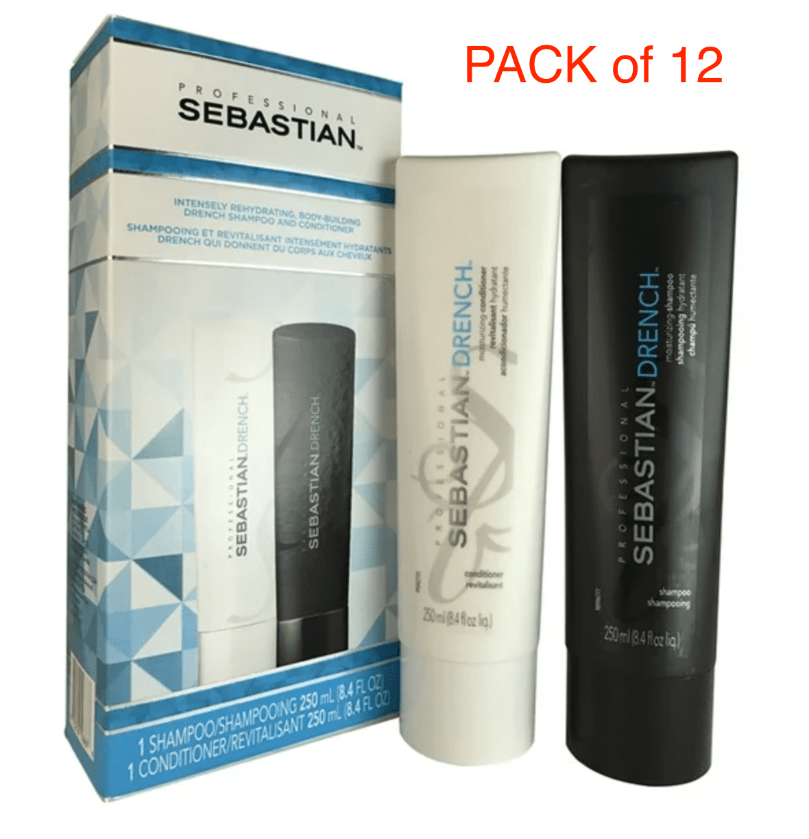Sebastian Drench Shampoo and Conditioner Duo, 8.45 each - PACK OF 12 ...