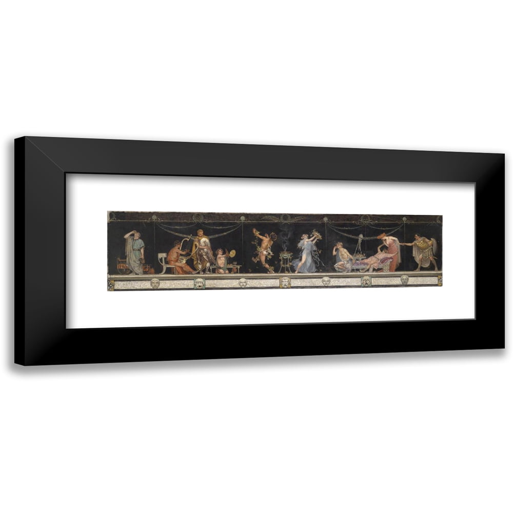 Sebastian Lucius 14x6 Black Modern Framed Museum Art Print Titled ...
