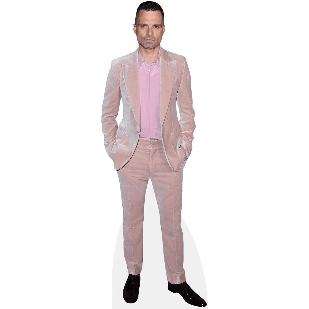 Sebastian Stan (Pink Suit) Lifesize Cardboard Cutout Standee - Walmart.com