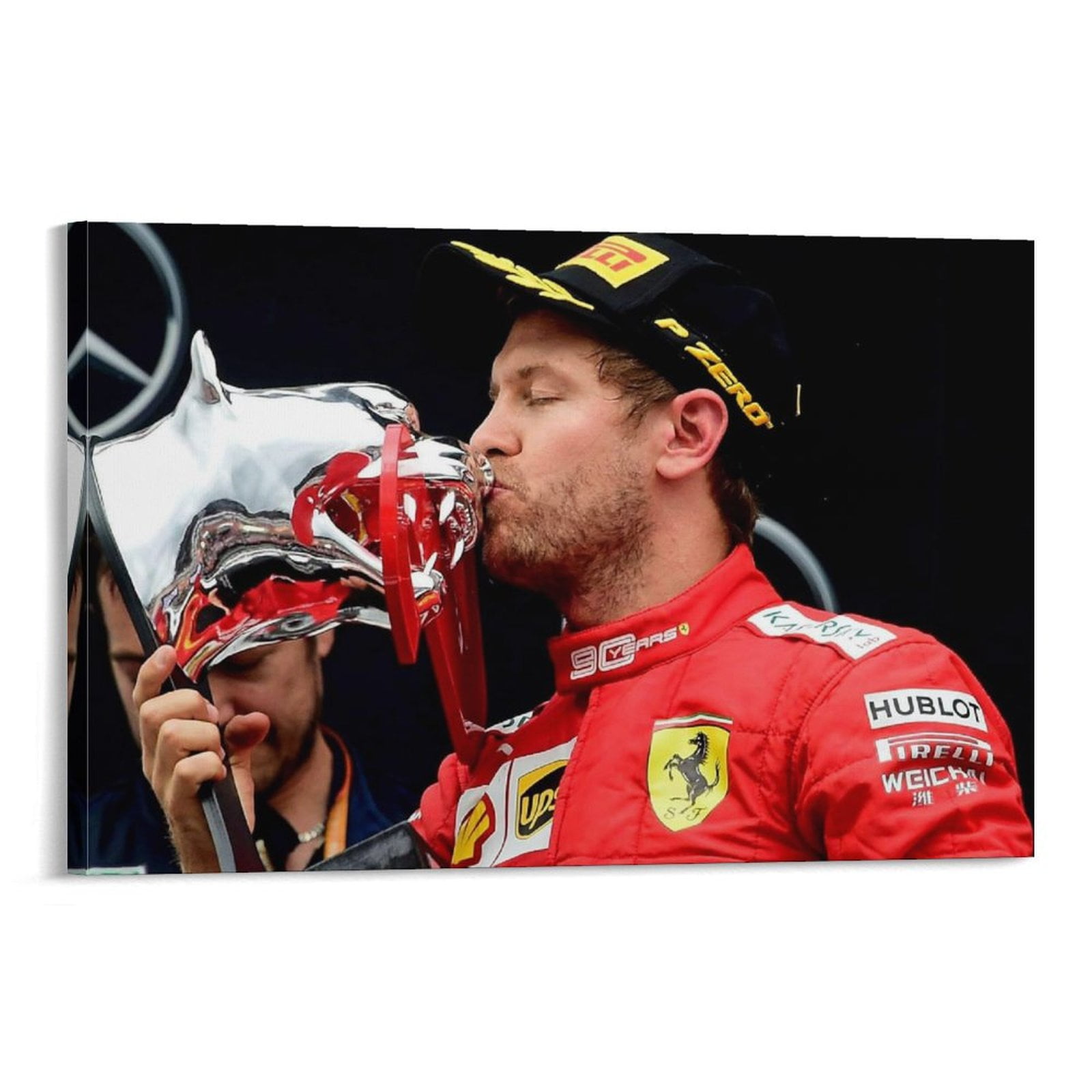 Sebastian Vettel Canvas Poster Artworks Picture Print Poster Wall Art ...