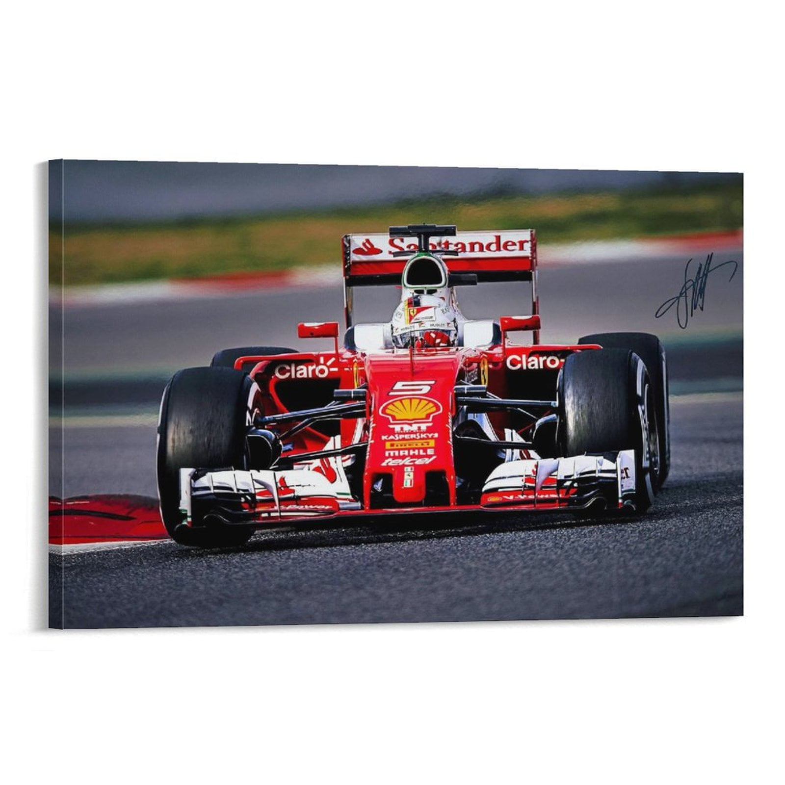 Sebastian Vettel Canvas Poster Wall Art Picture Painting Poster Canvas ...