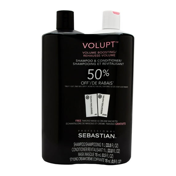 Sebastian Volupt Set for Light Hair: Volume Boosting Shampoo and ...