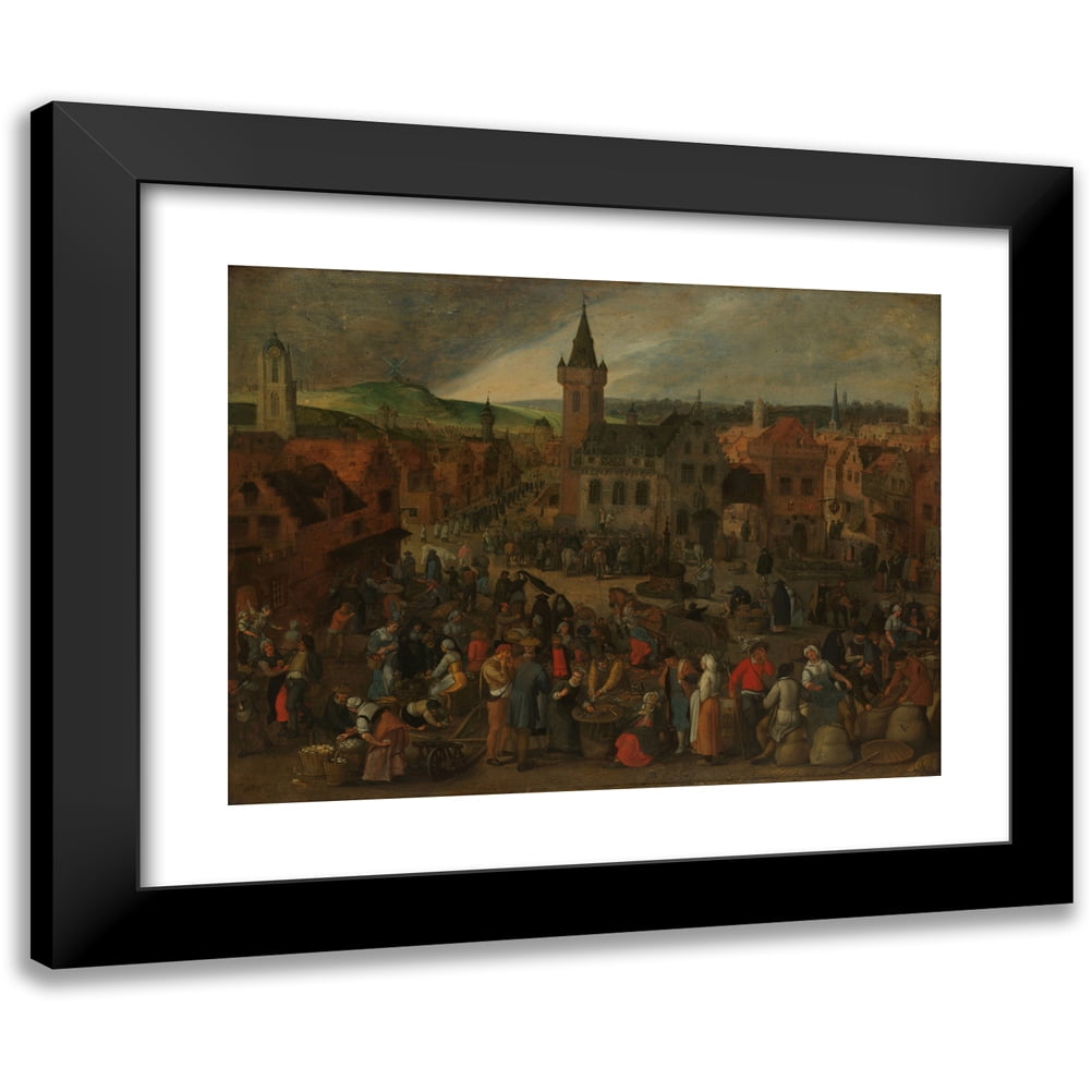 Sebastian Vrancx 14x12 Black Modern Framed Museum Art Print Titled ...