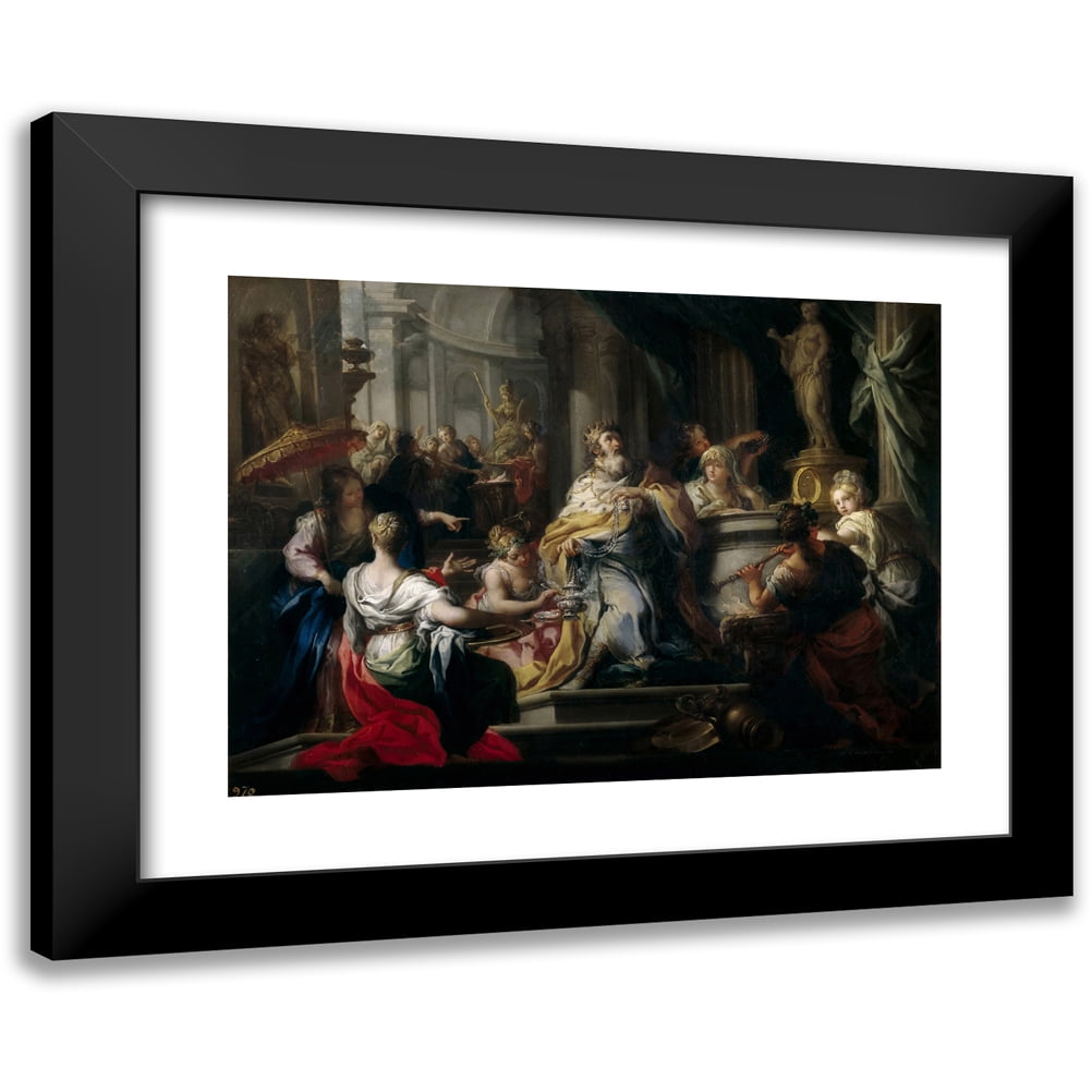 Sebastiano Conca 24x19 Black Modern Framed Museum Art Print Titled ...