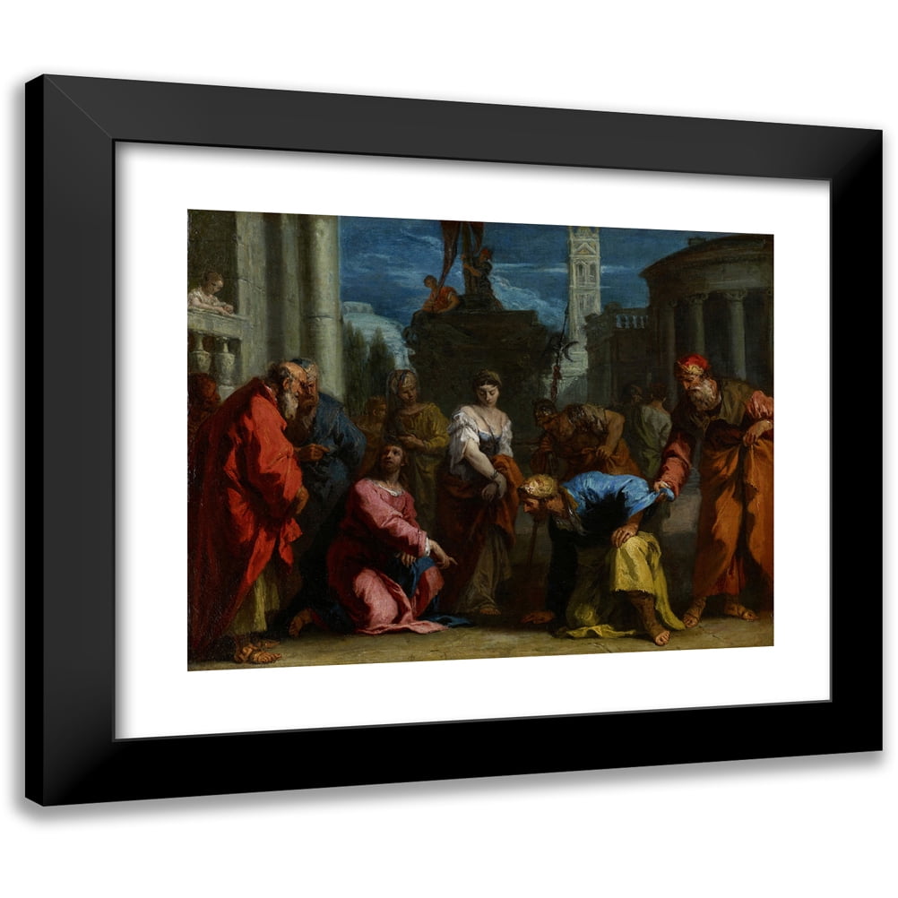 Sebastiano Ricci 14x12 Black Modern Framed Museum Art Print Titled ...