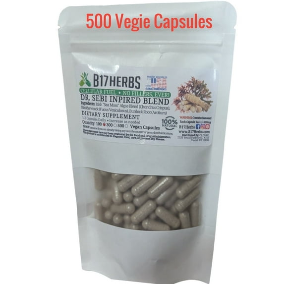 Sebi Inspired Irish Sea Moss, Seaweed & Algae Blend, w/Kelp, Burdock ...