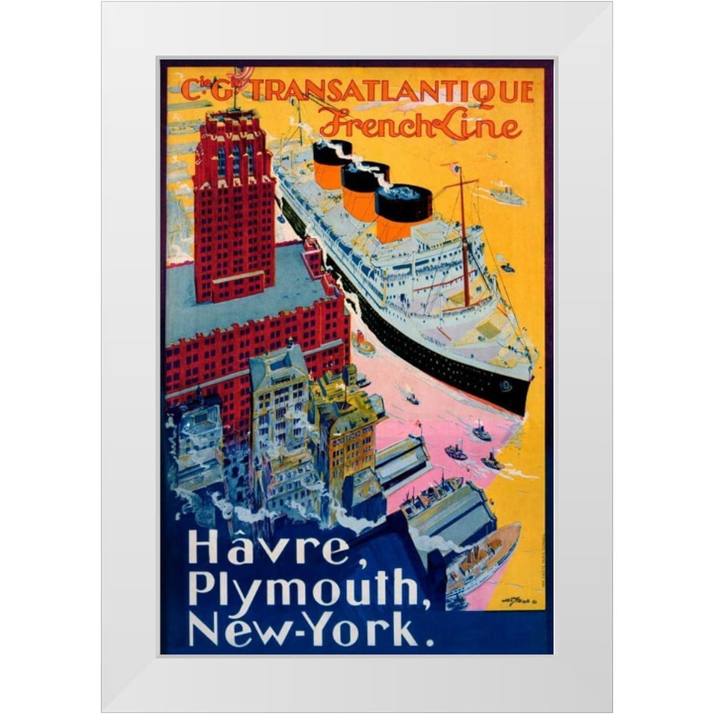 Sebille, Albert 17x24 White Modern Wood Framed Museum Art Print Titled ...